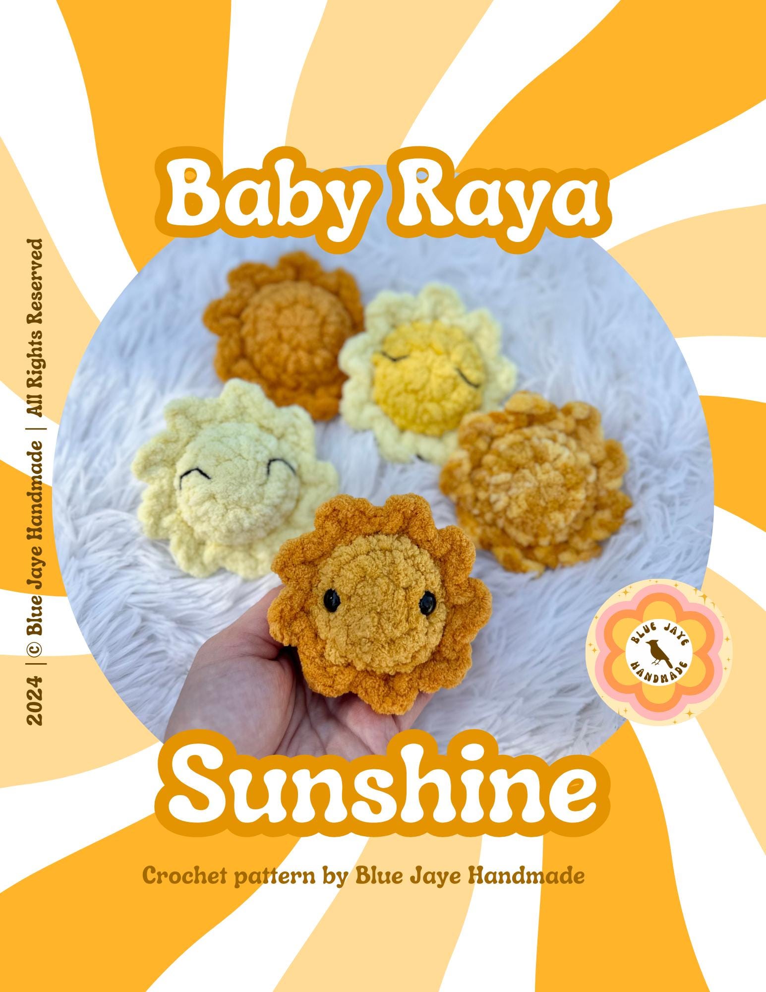 Baby Raya Sunshine Crochet Pattern | Amigurumi Sun Friend | Tiny Sun ...
